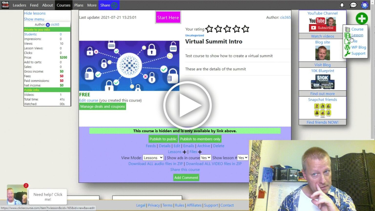 Course Income Secrets #365 - How to create a Virtual Summit using a ...
