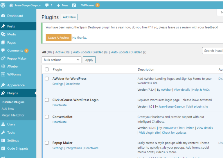 Course Income Secrets #433 - How to make your WordPress blog a Squeeze Page with aWeber? - Jean ...